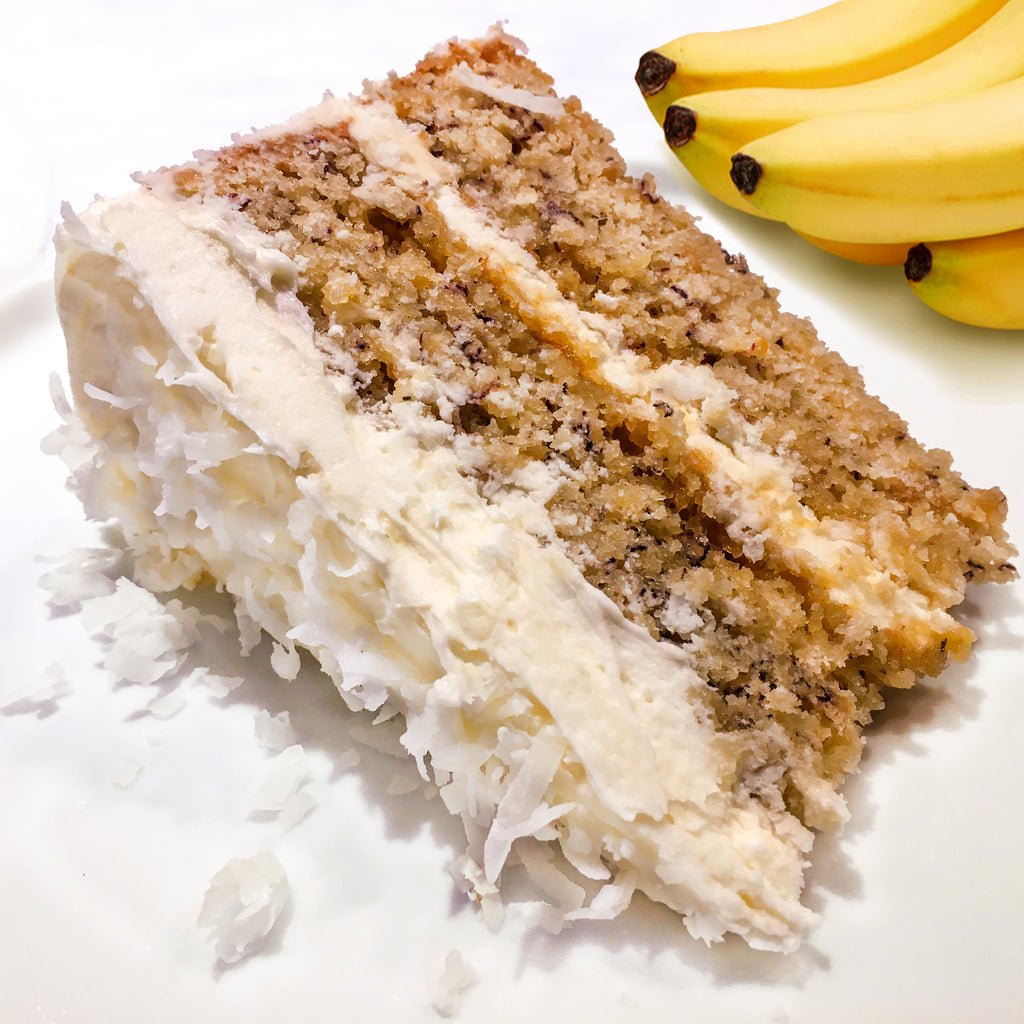 Banana Coconut Ginger Cake | MinusG Baking Co. Banana Coconut Ginger Cake | MinusG Baking Co.