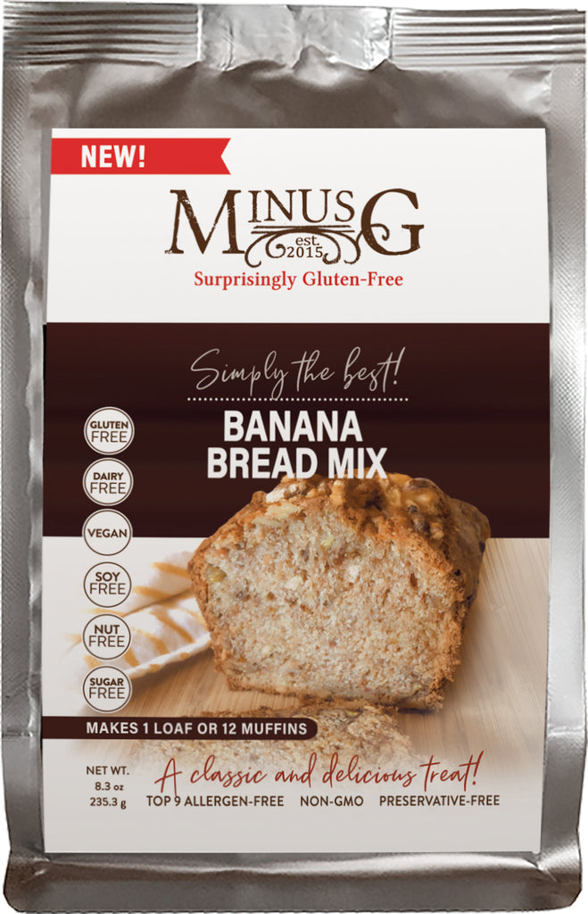Gluten-free Simply The Best Banana Bread Mix | MinusG Baking Co. Gluten-free Simply The Best Banana Bread Mix | MinusG Baking Co.